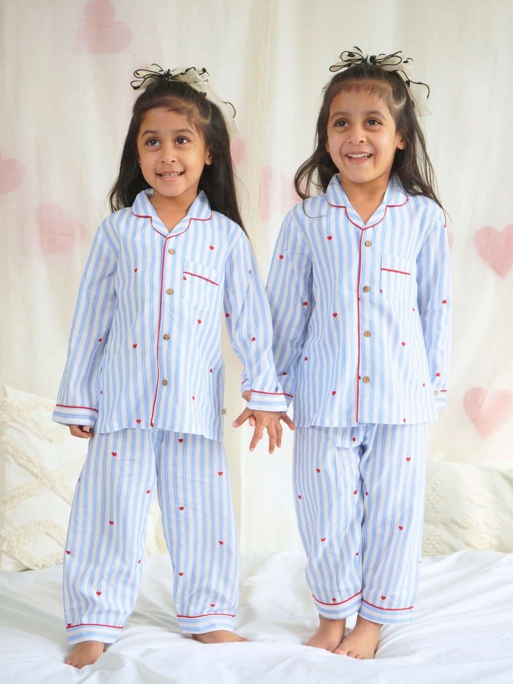 Kids Nightwear - Buy Bambo Cambric Unisex Full Sleeve Night Suit For ...