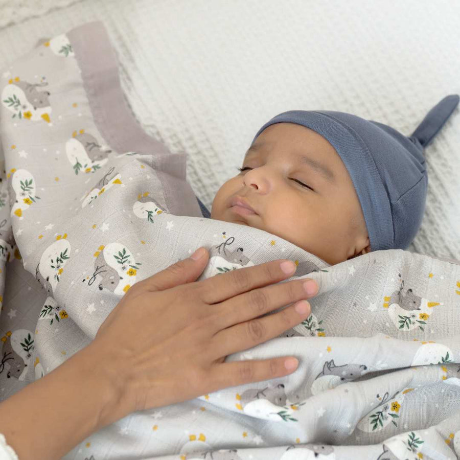 Baby Swaddle - 100% Organic Bamboo Muslin Swaddle For Newborn, Swaddle Wrap