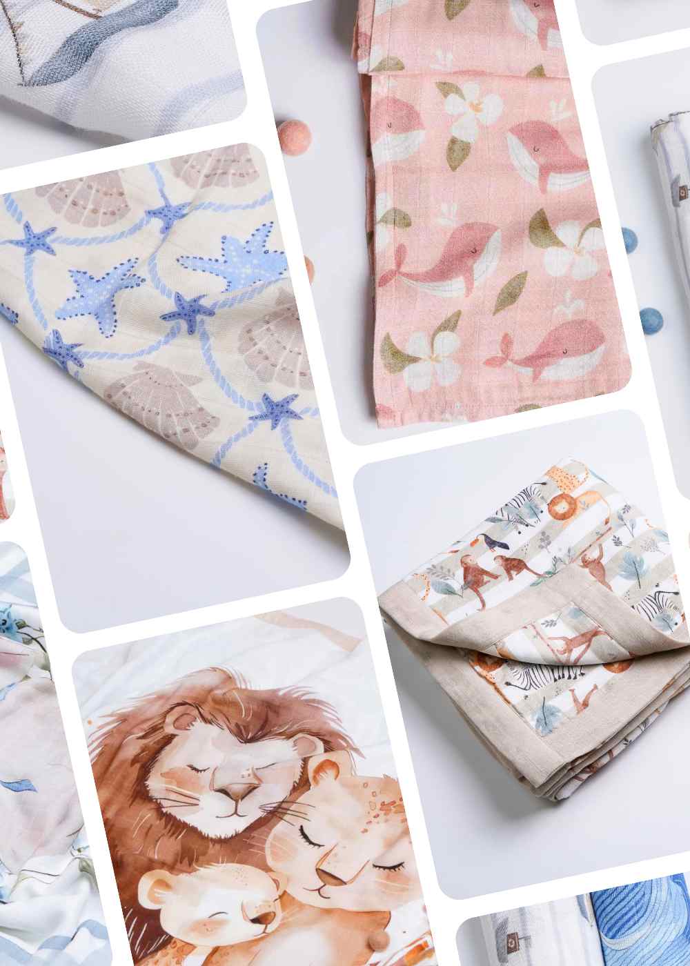 Baby Swaddle - 100% Organic Bamboo Muslin Swaddle For Newborn, Baby ...