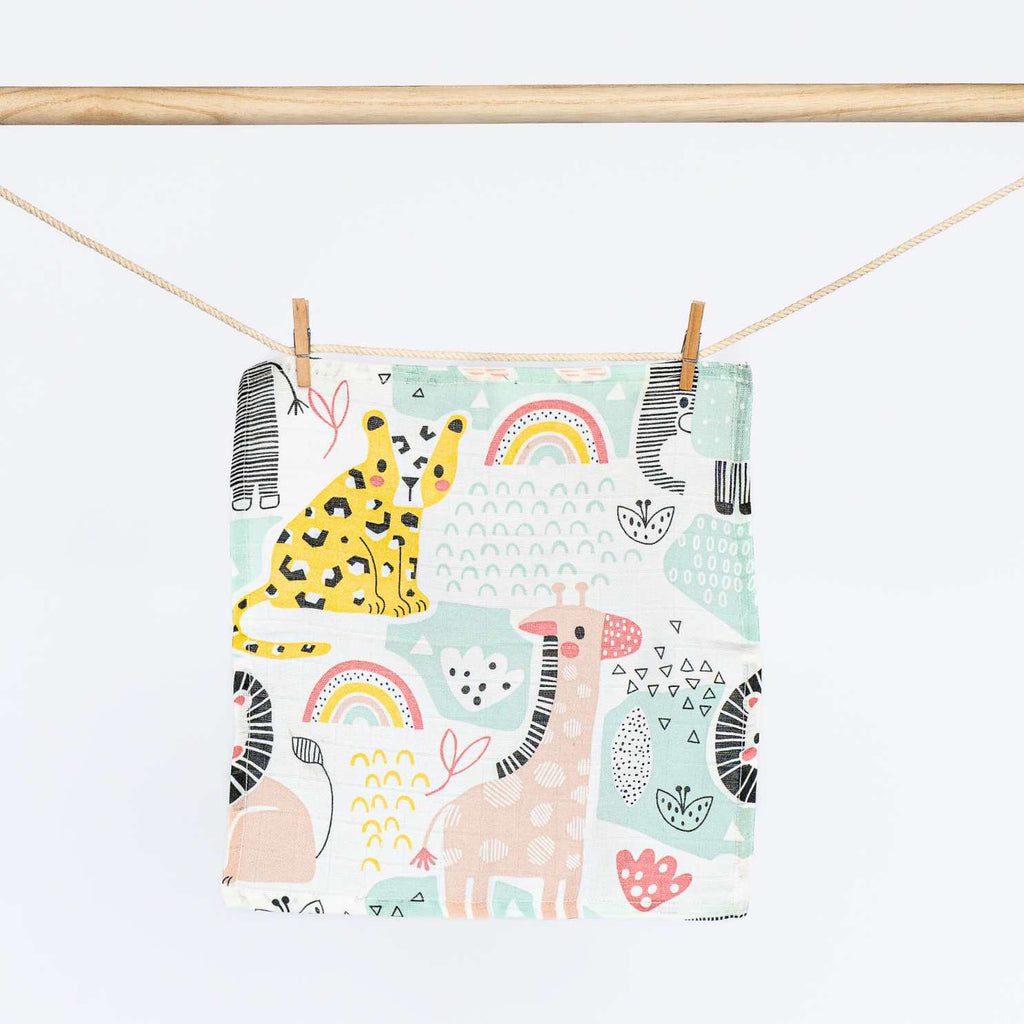 bamboo muslin wash cloth - into the wild